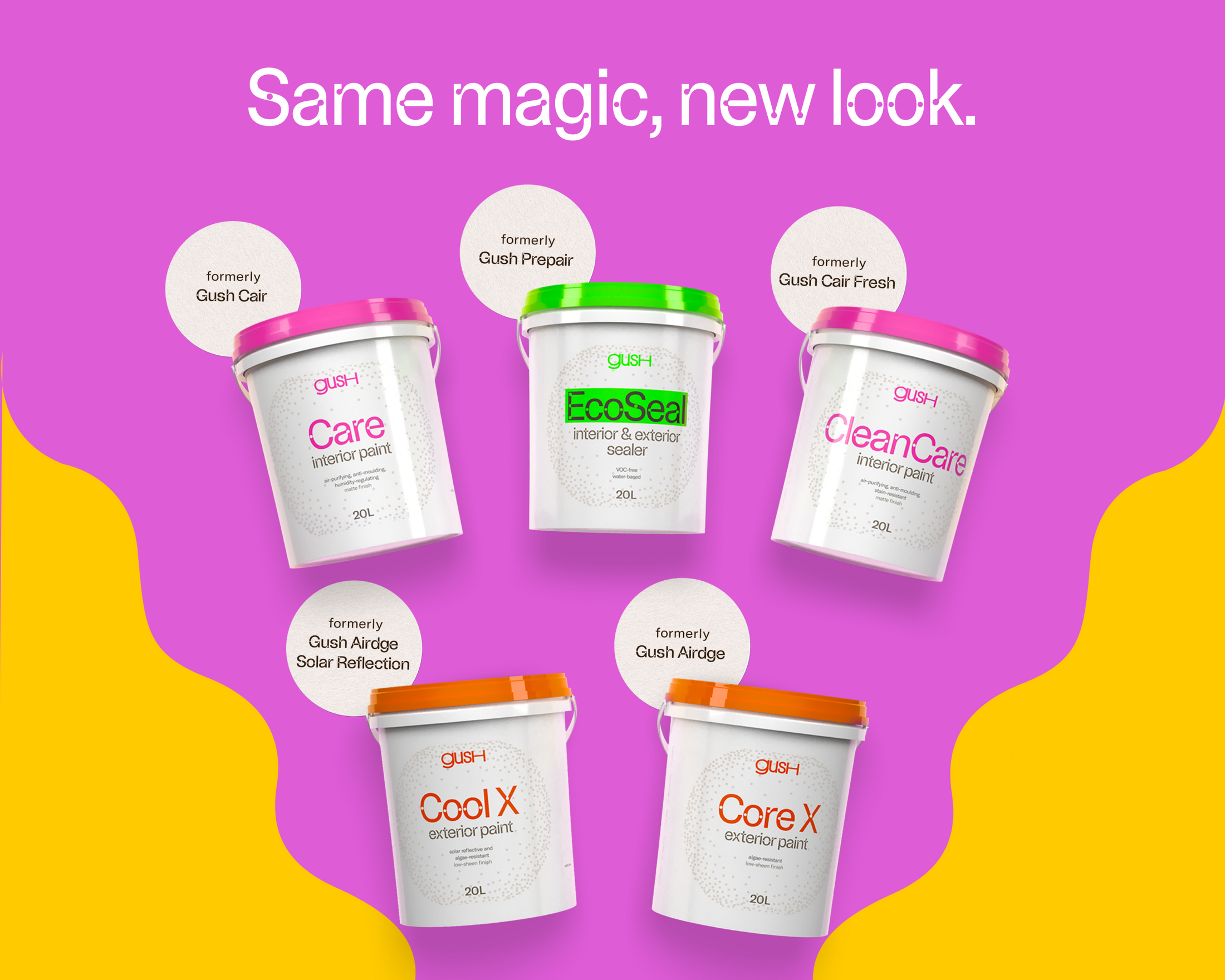 A guide to new names and looks – Gush